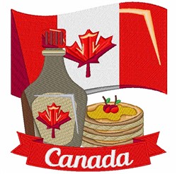 Canadian Breakfast Embroidery Design | EmbroideryDesigns.com
