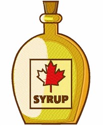 Canadian Maple Syrup Embroidery Design | EmbroideryDesigns.com