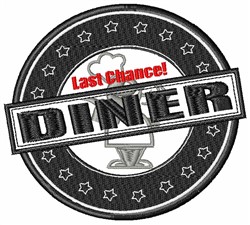 Last Chance Diner Embroidery Design | EmbroideryDesigns.com