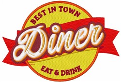 Best Diner In Town Embroidery Design | EmbroideryDesigns.com