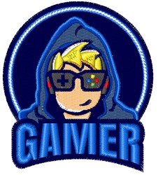 Gamer Boy Embroidery Design | EmbroideryDesigns.com