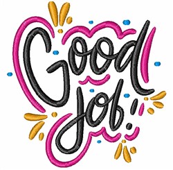 Good Job Embroidery Design | EmbroideryDesigns.com