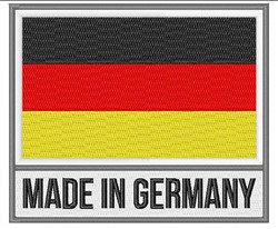 Made In Germany Flag Embroidery Design | EmbroideryDesigns.com