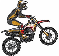 Motocross Jump Embroidery Design | EmbroideryDesigns.com