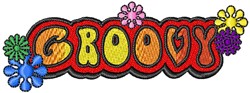 Groovy Embroidery Design | EmbroideryDesigns.com
