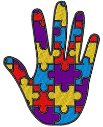 Autism Hand Embroidery Design | EmbroideryDesigns.com
