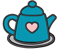 Tea Pot Embroidery Design | EmbroideryDesigns.com
