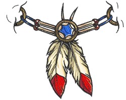 Tribal Necklace Embroidery Design | EmbroideryDesigns.com