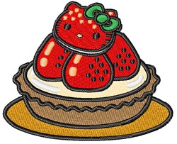 Strawberry Shortcake Embroidery Design | EmbroideryDesigns.com