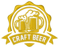 Craft Beer Embroidery Design | EmbroideryDesigns.com