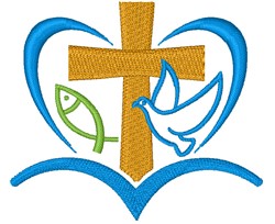Religious Symbols Embroidery Design | EmbroideryDesigns.com