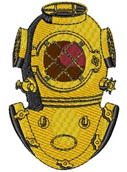 Diving Helmet Embroidery Design | EmbroideryDesigns.com