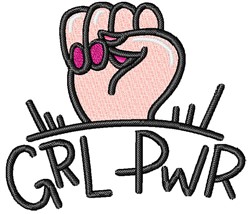 GRL PWR Embroidery Design | EmbroideryDesigns.com