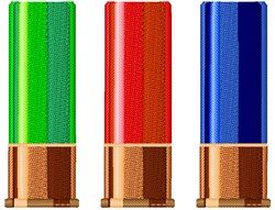 Colorful Shotgun Shells Embroidery Design | EmbroideryDesigns.com