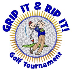 Golf Tournament Embroidery Design | EmbroideryDesigns.com