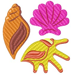 Sea Shells Embroidery Design | EmbroideryDesigns.com