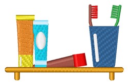 Bathroom Essentials Embroidery Design | EmbroideryDesigns.com