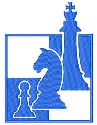 Chess Logo Embroidery Design | EmbroideryDesigns.com