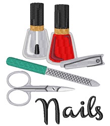 Nails Embroidery Design | EmbroideryDesigns.com