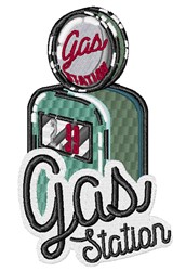 Gas Station Embroidery Design | EmbroideryDesigns.com