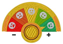Happy Meter Embroidery Design | EmbroideryDesigns.com