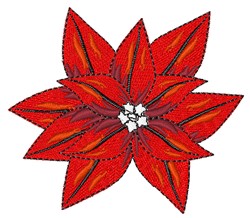Poinsettia Embroidery Design | EmbroideryDesigns.com