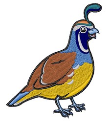 Cute Quail Embroidery Design | EmbroideryDesigns.com