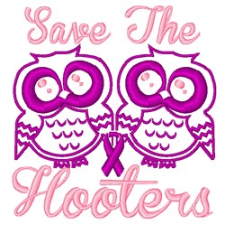 Save The Hooters Outline Embroidery Design | EmbroideryDesigns.com