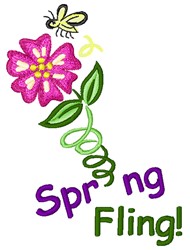 Spring Fling Flower Embroidery Design | EmbroideryDesigns.com