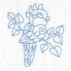 Bird Outline Embroidery Design | EmbroideryDesigns.com
