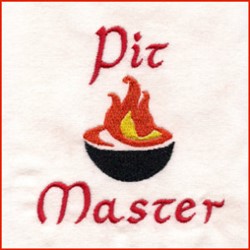 Pit Master Embroidery Design | EmbroideryDesigns.com