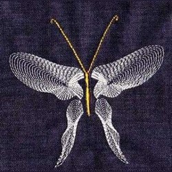 Butterfly Ripples Embroidery Design | EmbroideryDesigns.com