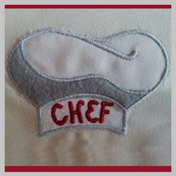 Chef Hat Embroidery Design | EmbroideryDesigns.com
