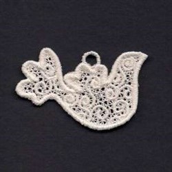 FSL Dove Ornament Embroidery Design | EmbroideryDesigns.com