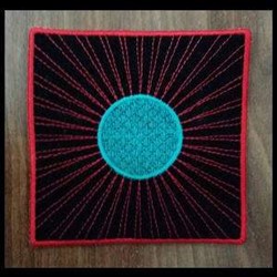 ITH Coasters Embroidery Design | EmbroideryDesigns.com