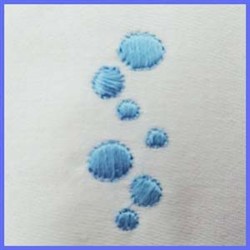 Seatime Mini Bubbles Embroidery Design | EmbroideryDesigns.com