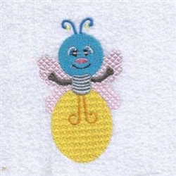 Summertime Lightning Bug Embroidery Design | EmbroideryDesigns.com