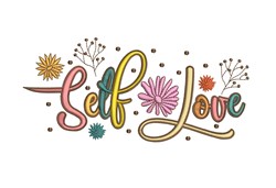 Self Love Embroidery Design | EmbroideryDesigns.com