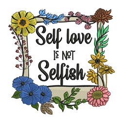 Self Love Embroidery Design | EmbroideryDesigns.com