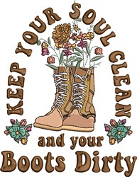 Keep Soul Clean Embroidery Design | EmbroideryDesigns.com