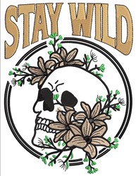 Stay Wild Embroidery Design | EmbroideryDesigns.com