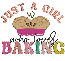 Loves Baking Embroidery Design | EmbroideryDesigns.com