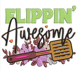 Flippin Awesome Embroidery Design | EmbroideryDesigns.com