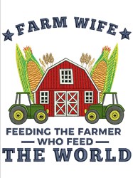Farm Wife Embroidery Design | EmbroideryDesigns.com