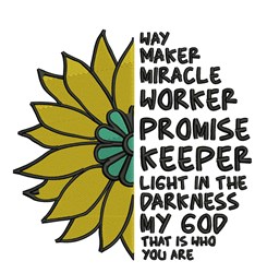 Promise Keeper Embroidery Design | EmbroideryDesigns.com