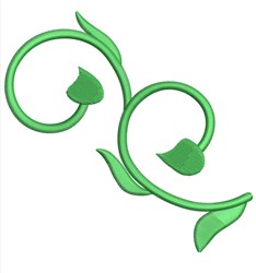 Swirly Vine Embroidery Design | EmbroideryDesigns.com