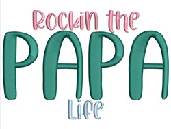 Papa Life Embroidery Design | EmbroideryDesigns.com