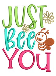 Just Bee You Embroidery Design | EmbroideryDesigns.com