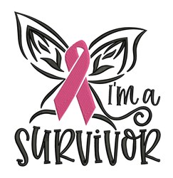 I'm A Survivor Embroidery Design | EmbroideryDesigns.com