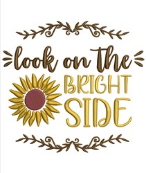 The Bright Side Embroidery Design | EmbroideryDesigns.com